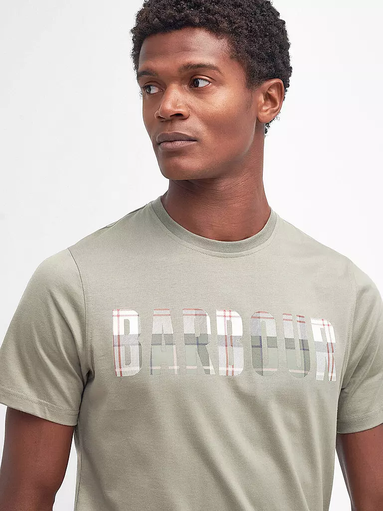 Green barbour t shirt store